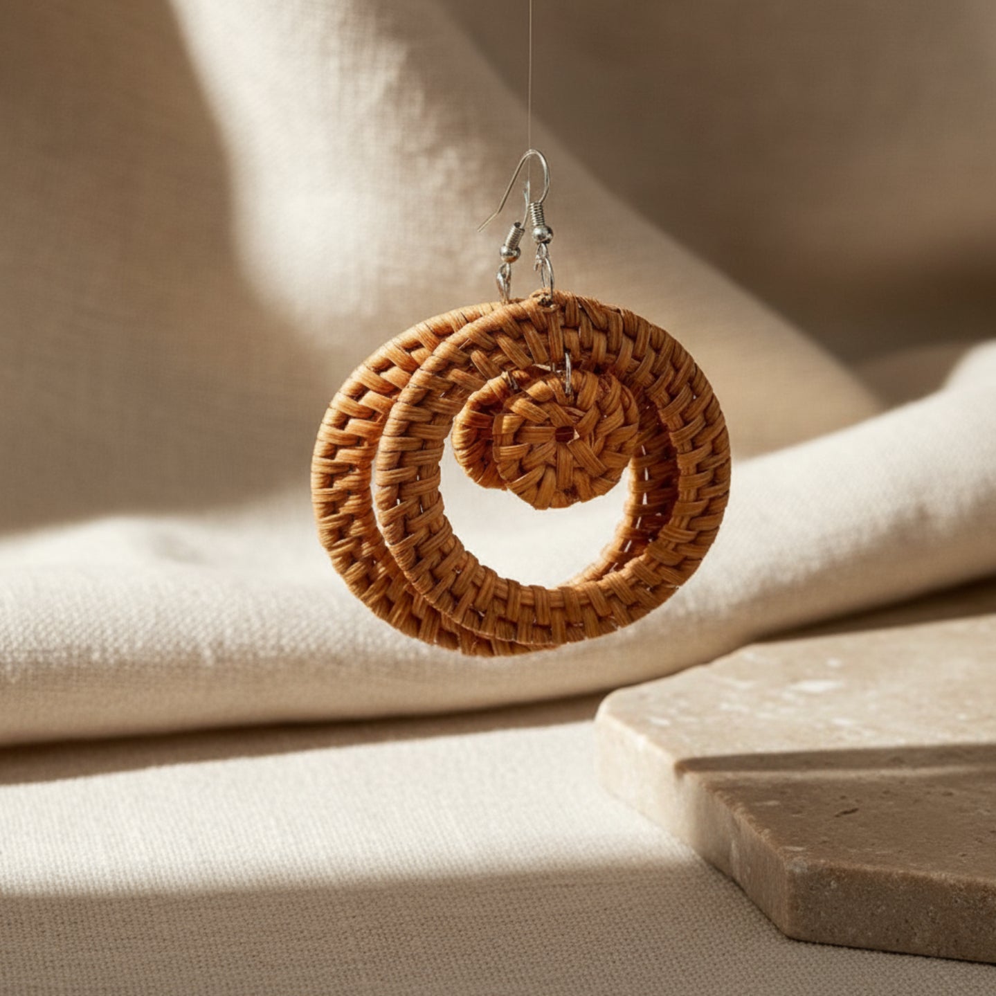 Sultan Rattan Earrings – Timber & Twine Studio